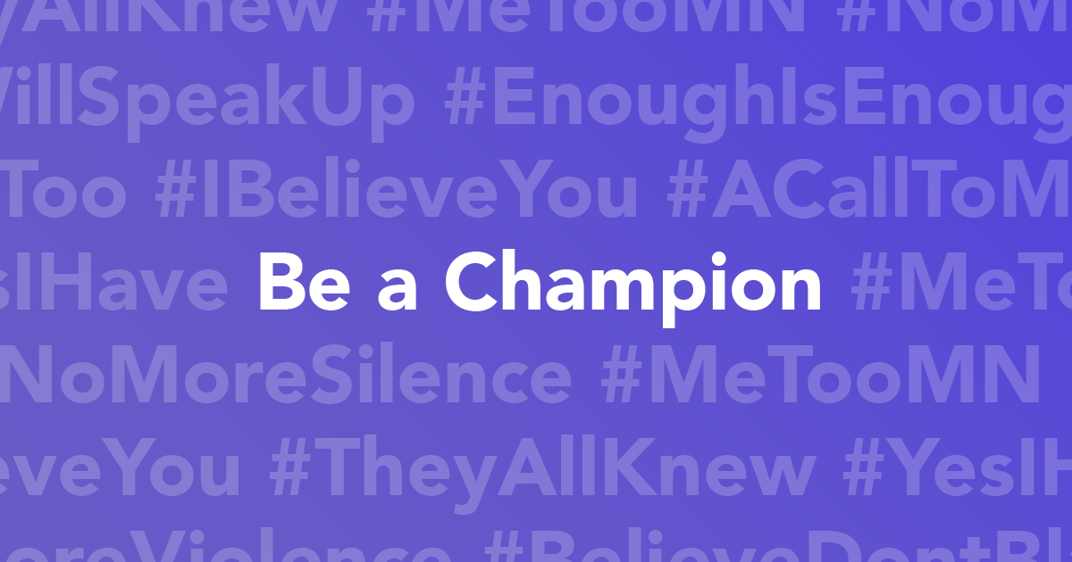 Be a Champion to Change Culture